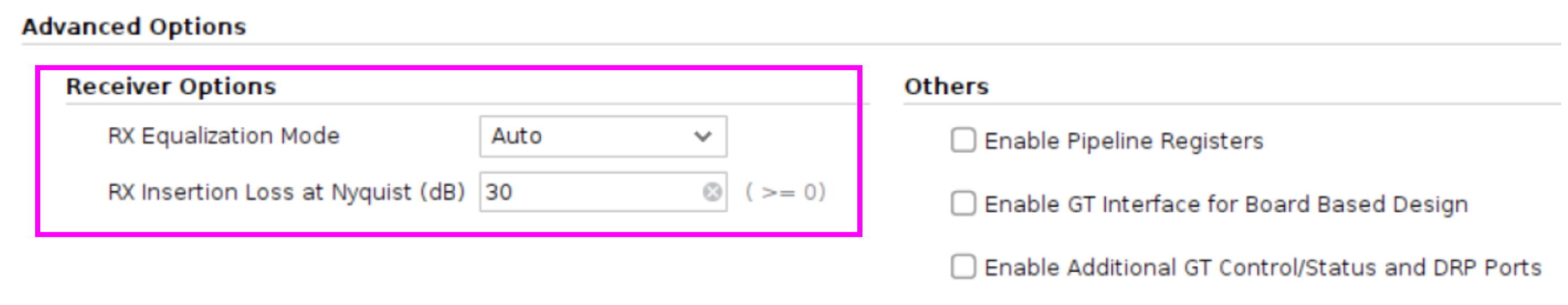 000036691 - UltraScale/UltraScale+ 10G/25G Ethernet Subsystem IP - Runtime Switchable Mode GT RX ...