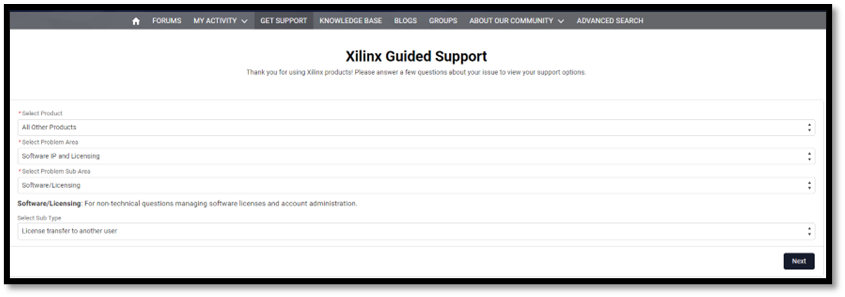 How to create a Software and Licensing Support Case