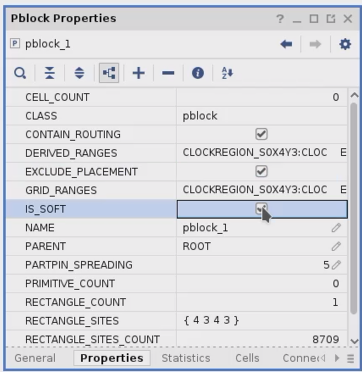 000037027 - Vivado DFX - Vivado allows pblock IS_SOFT to be set for DFX pblock when both CONTAIN ...