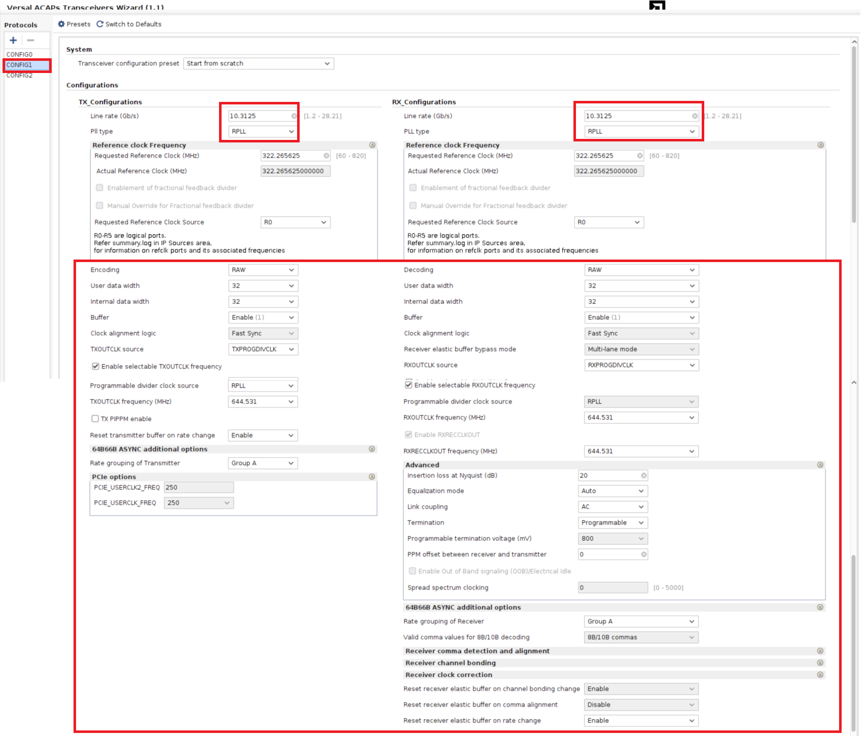 000037047 - Issue with dynamic rate switching on VCK190 Ethernet Target ...
