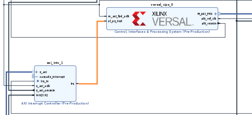 Cascaded mode example on Versal