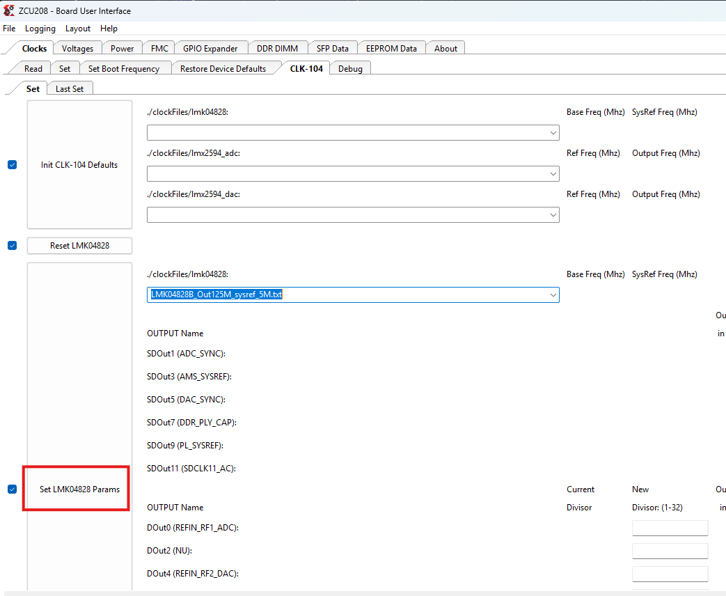 RFDC Application Flows - xrfdc_read_write_example on ZCU208 board with Vitis Classic and Vitis IDE
