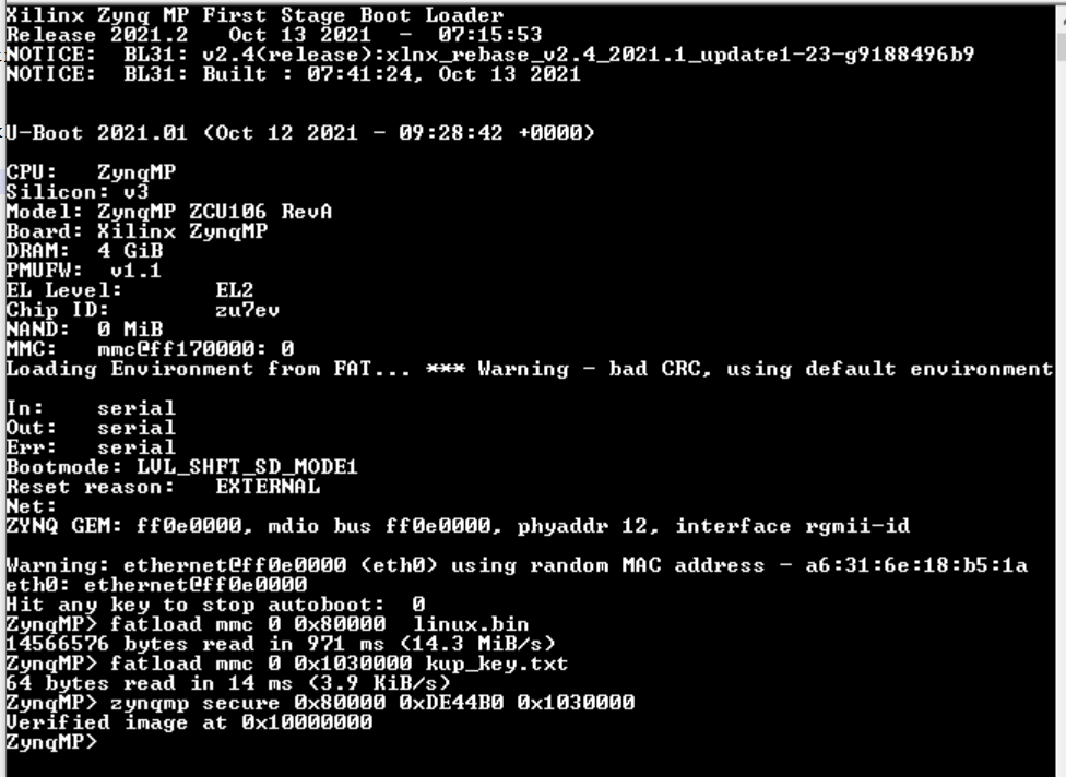 [译] Zynq MPSoC 安全性 4：使用 KUP 密钥在 U-Boot 时加载已加密的镜像