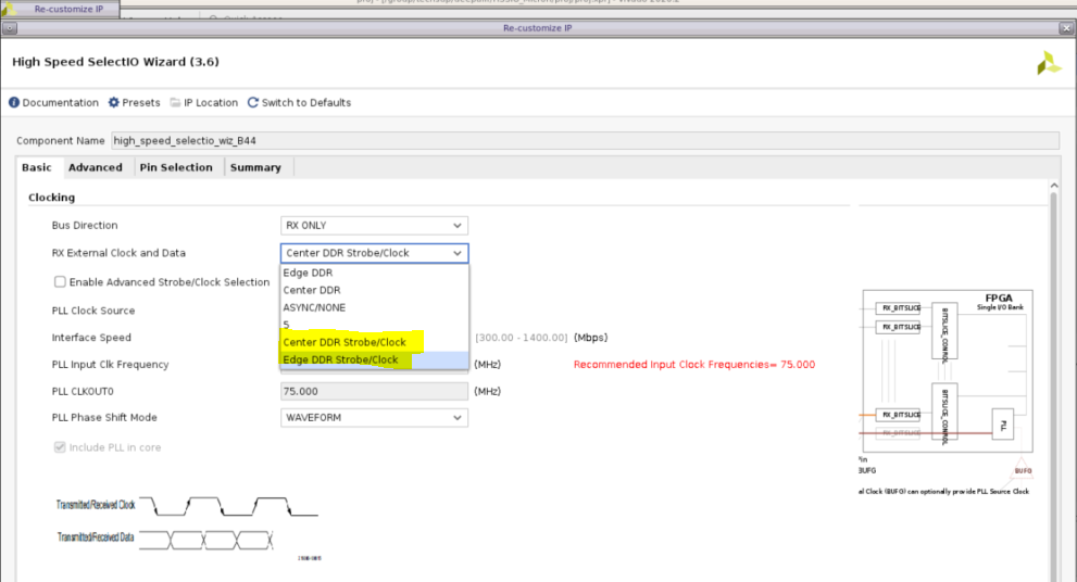 UltraScale/UltraScale+ - Clock to Data Alignment for data capture when using High Speed SelectIO ...