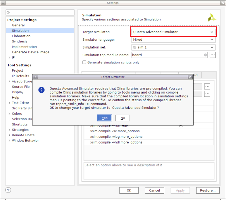Running the Versal QDMA Subsystem for PCI Express IP Example Design Simulation in Questa ...