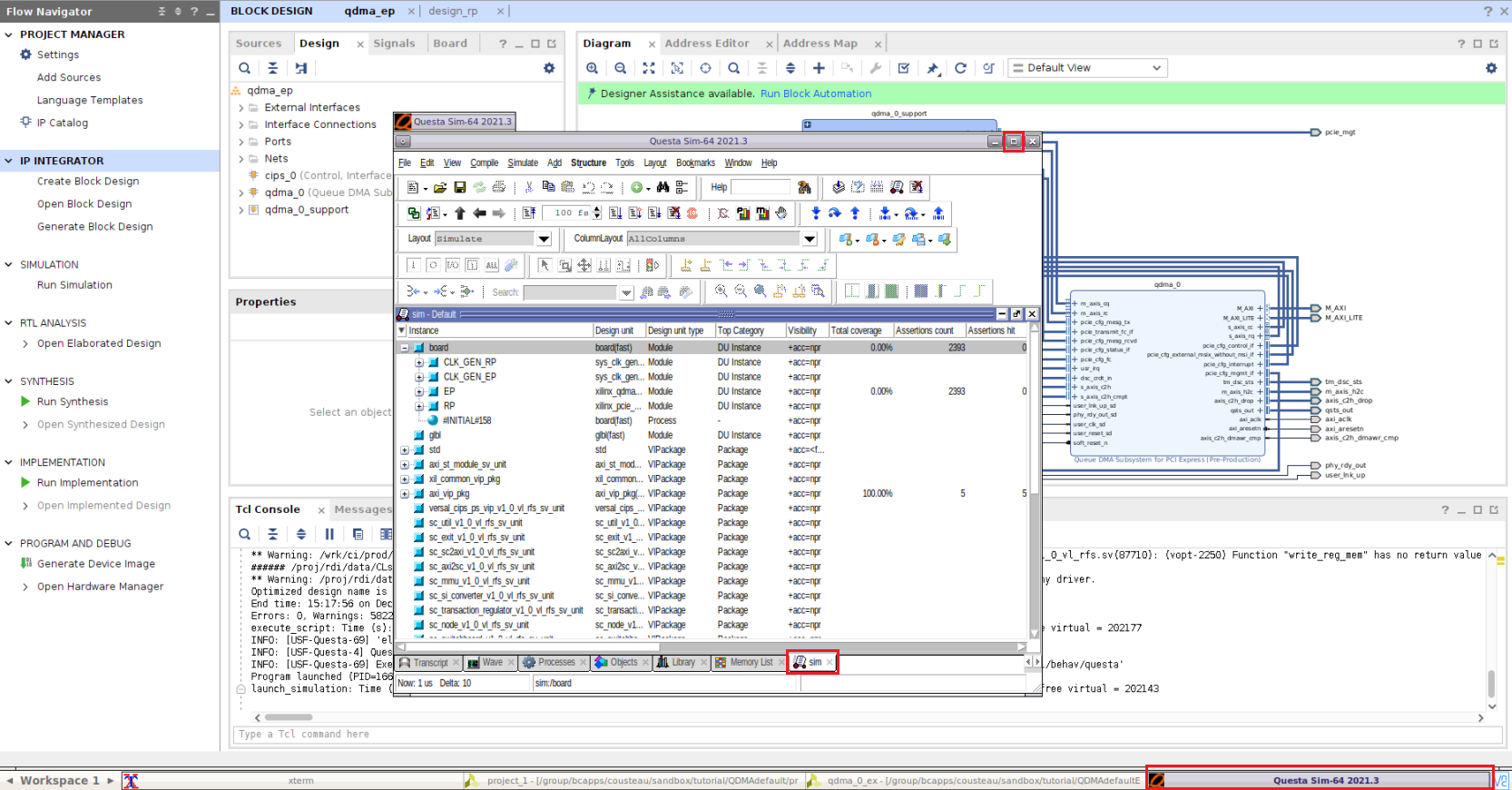 Running the Versal QDMA Subsystem for PCI Express IP Example Design ...