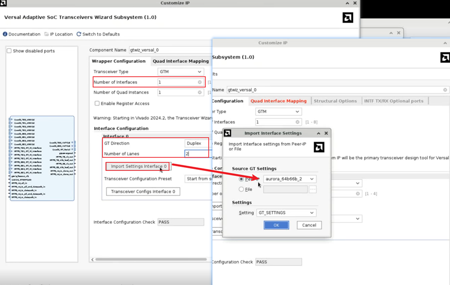 [中文博客] New GT wizard subsystem在vivado 2024.2版本中的使用