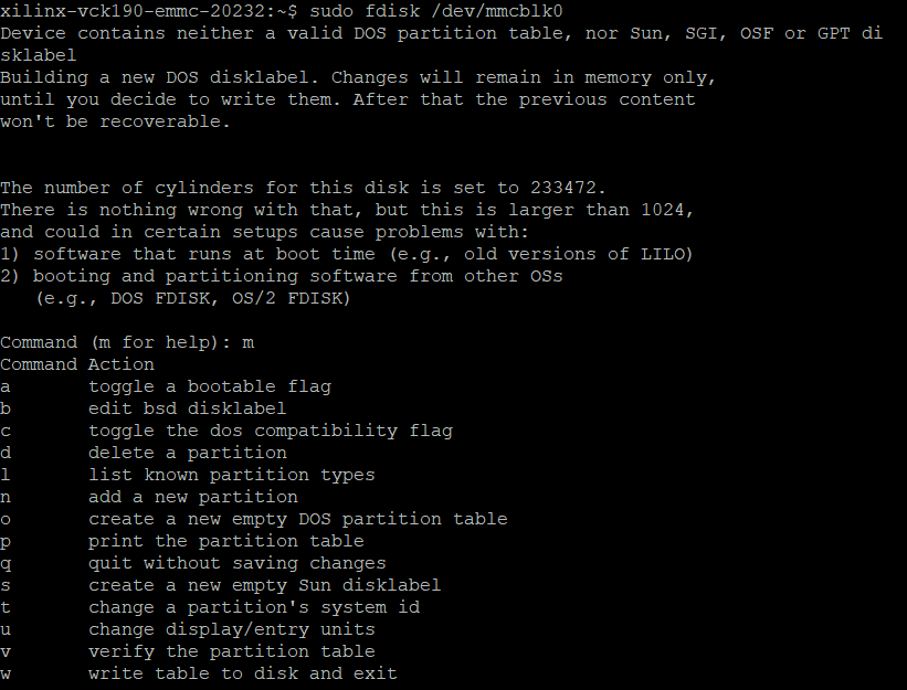 000036079 - Versal: eMMC Programming Methods