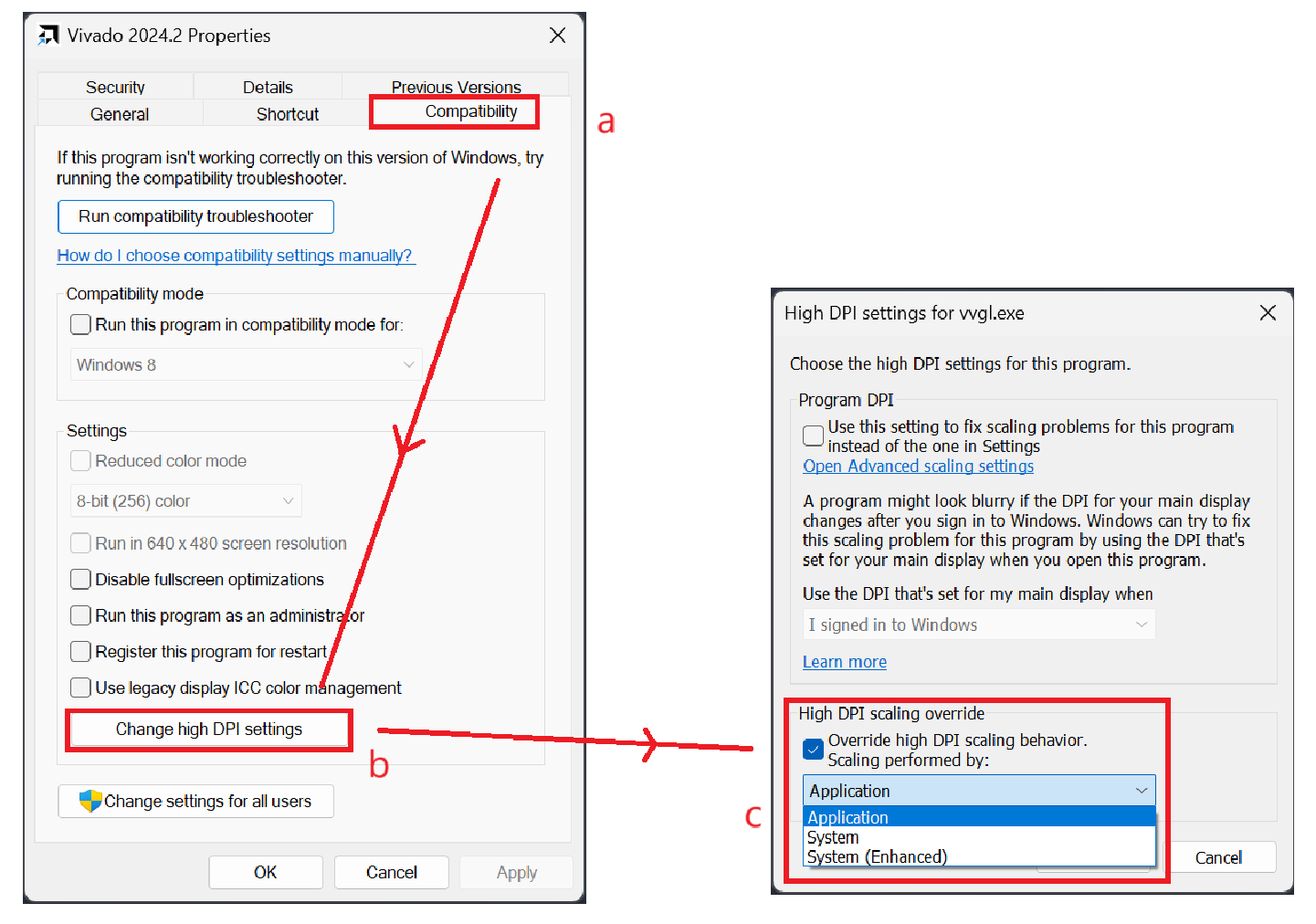 000036341 - Vivado 2024.1 Multiple Monitors Scaling Issue