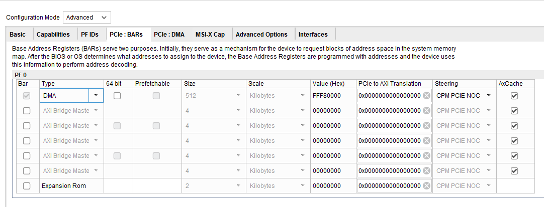 000038453 - Versal Adaptive SoC CPM DMA and Bridge Mode for PCI Express ...