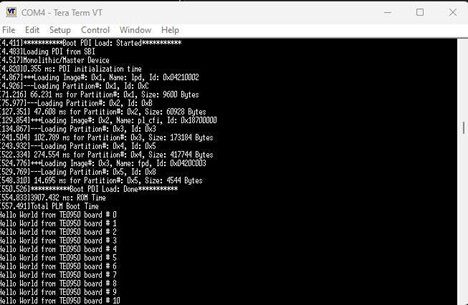 03 Minimal Baremetal System (with DDR) on Trenz TE0950 Board